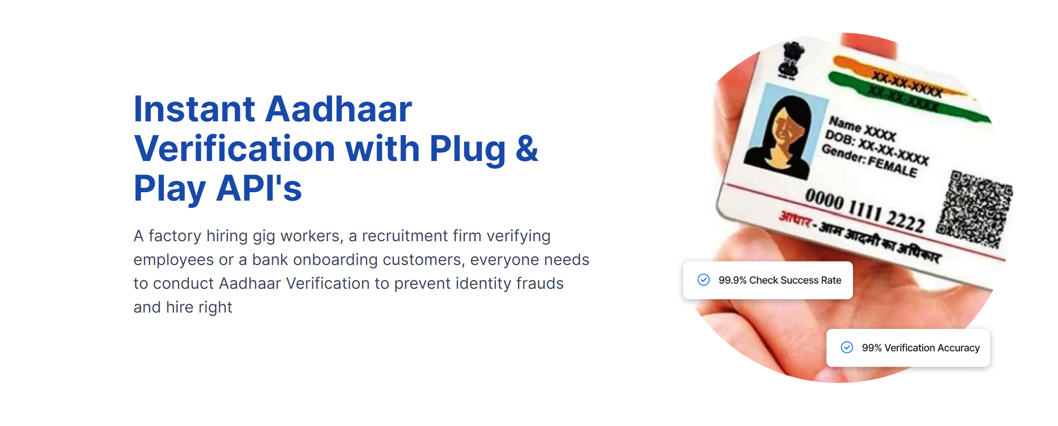 Aadhaar Authentication API | Aadhaar Card Verification- AuthBridge